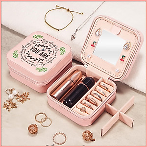 LEJIAJINW Encouragement Get Well Soon Gifts for Women, Christian Religious Spiritual Gifts, Self Care, Thank You Gifts for Women, Unique Birthday Gifts Idea for Mom on Mothers Day- Travel Jewelry Box