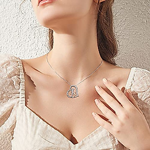 AOBOCO Sisters Gifts from Brother Sterling Silver Brother to Sister Christmas Jewelry Gift (Brother Sister Necklace)