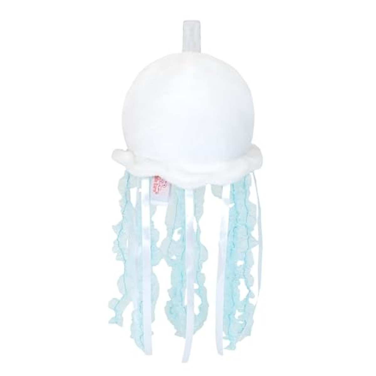 Cuddle Barn® Bubbles the Jellyfish Light-Up Musical Stuffed Animal, 12” Plush Toy Attaches to Crib Mobile has Soft Illuminating Lights and Soothing Ocean Wonder Melody to Help Baby Sleep