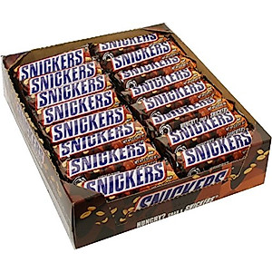 Snickers Single Bar Chocolate Candy, 48 bars of 1.86oz each.