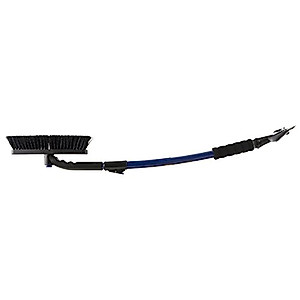 SubZero 14039 50" Crossover Super Duty Extendable Snowbroom with Pivoting Head and Integrated Ice Scraper , Black/Blue