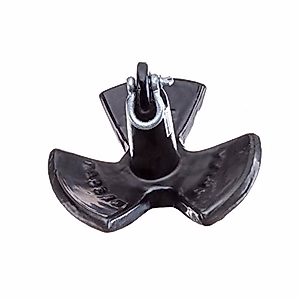 Seachoice River Anchor, Black Vinyl Coated Cast Iron, 20 Lbs.