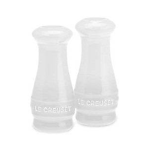 Le Creuset Stoneware Salt & Pepper Shakers Set of 2, 4 oz. each, White