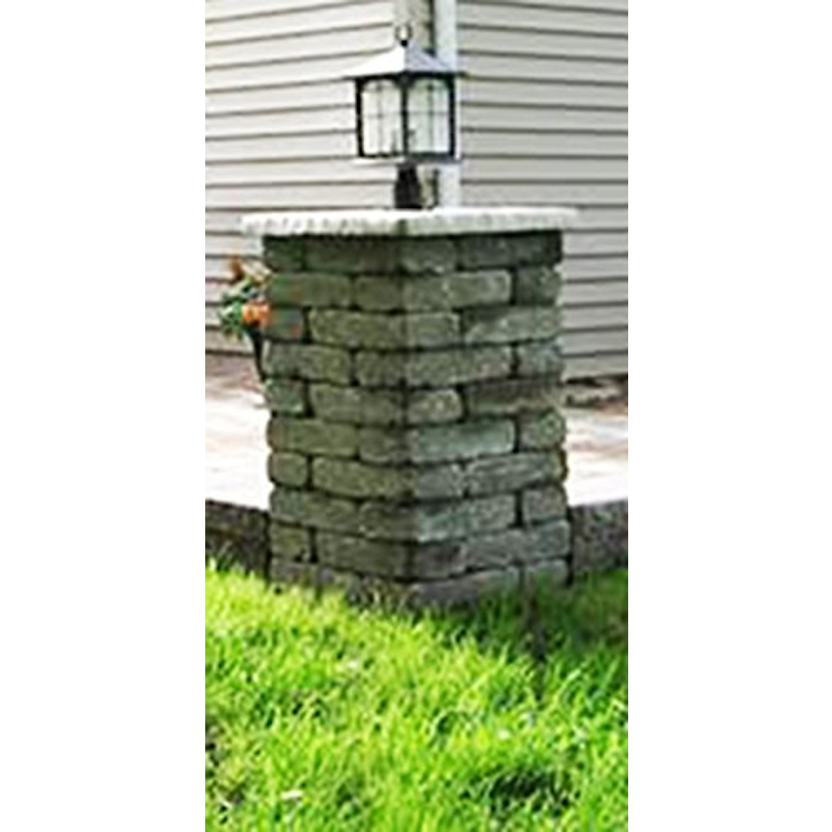 Home Decorators Collection Brimfield 3-Light Outdoor Aged Iron Post Light