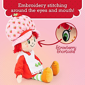 Strawberry Shortcake Plush Pillow Buddy - Super Soft Stuffed Character Pillow - Polyester Microfiber, 18 Inches