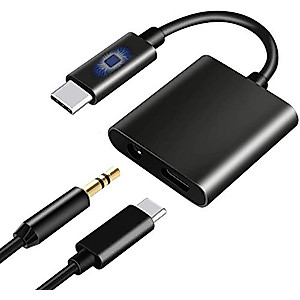 Samsung Galaxy S22 Headphone Adapter, 2 in 1 USB C to 3.5mm Audio Adapter&60W Fast Charging Adapter Compatible with Galaxy S22+/S22 Ultra/S21/S21FE/S20/Note20, iPad Pro, Google Pixel 7/7Pro/6/6Pro/5