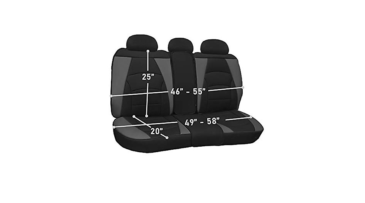 FH Group Car Seat Covers Front Set - Stylish Faux Leather Protection