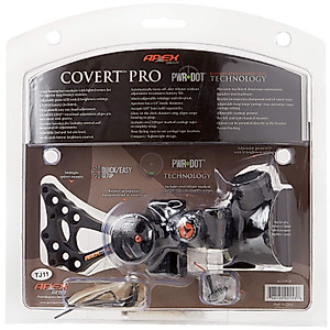 Apex Gear TRUGLO AG2301GB 1 Dot Covert Pro Sight, Right Hand/Left Hand, Black