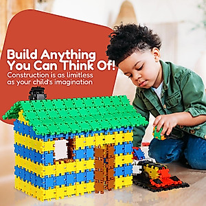 BEBLOX Building Blocks | Building Toys for Kids Ages 4-8 500-piece Set - Learning & Educational Fun Stem Toys - Birthday Gifts for Boys & Girls Age 4 5 6 7 8 9 10 11 & 12 Year Old Toys