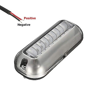 2PCS Marine boat Lights, Waterproof Stainless Steel 27 LEDs Blue Underwater Lighting Boat Transom Lights Navigation Lights Drain Plug Lights Courtesy Lamp Deck Lights