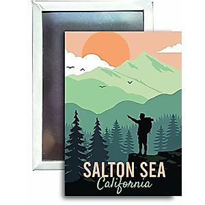R and R Imports Salton Sea California Refrigerator Magnet 2.5"X3.5" Approximately Hike Destination