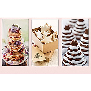 Mydio Set of 6 Multi-size Round Cookie Cutter,Two-sided Biscuit Fruit Cutter(Biscuit Cutters and Fondant cake Cutters),Random color (round)