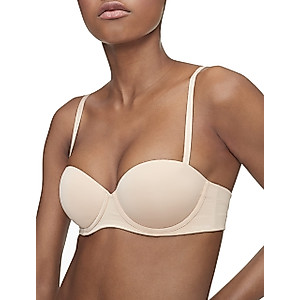 Calvin Klein Women's Perfectly Fit Strapless Convertible Push-Up Bra Bare