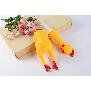 Screamin' Chicken Dog Toy with Squeaker, Durable & Interactive, 15.75 Inch - Perfect for Small, Medium & Large Dogs - American Owned Small Business