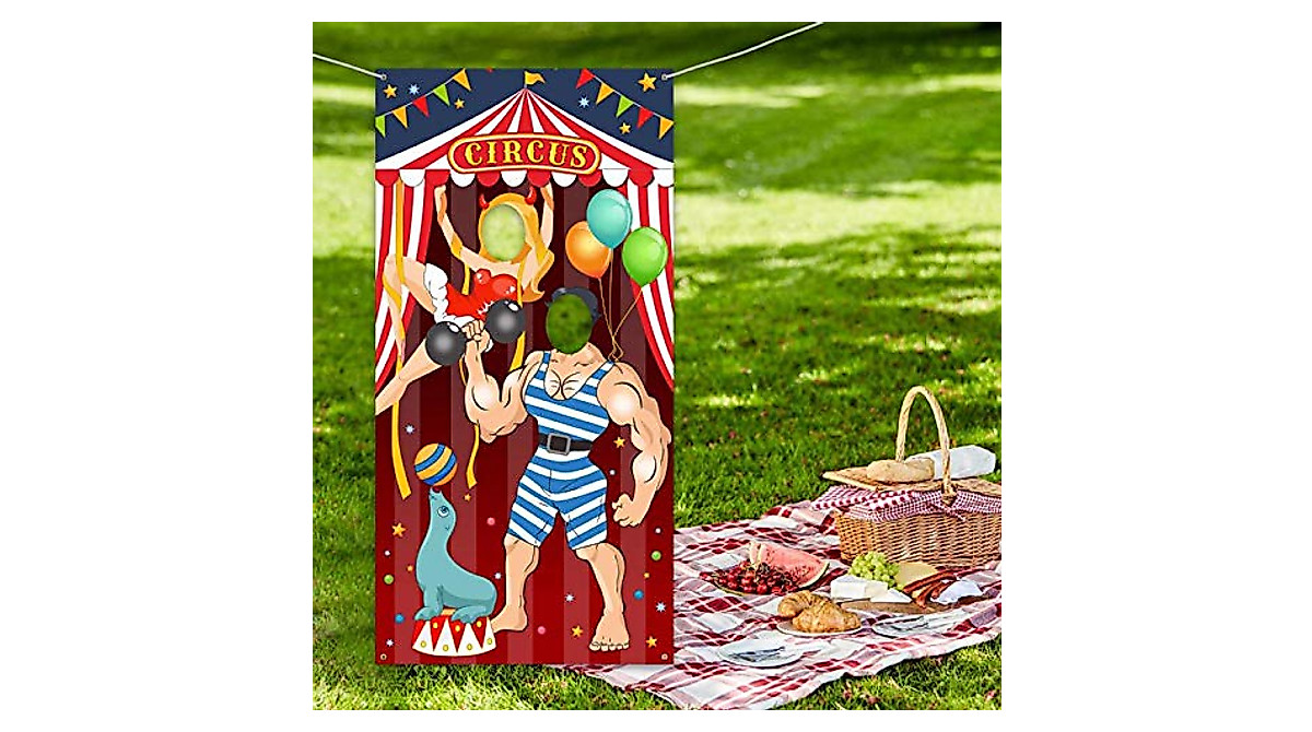 Large Carnival Circus Photo Door Banner & Party Decor