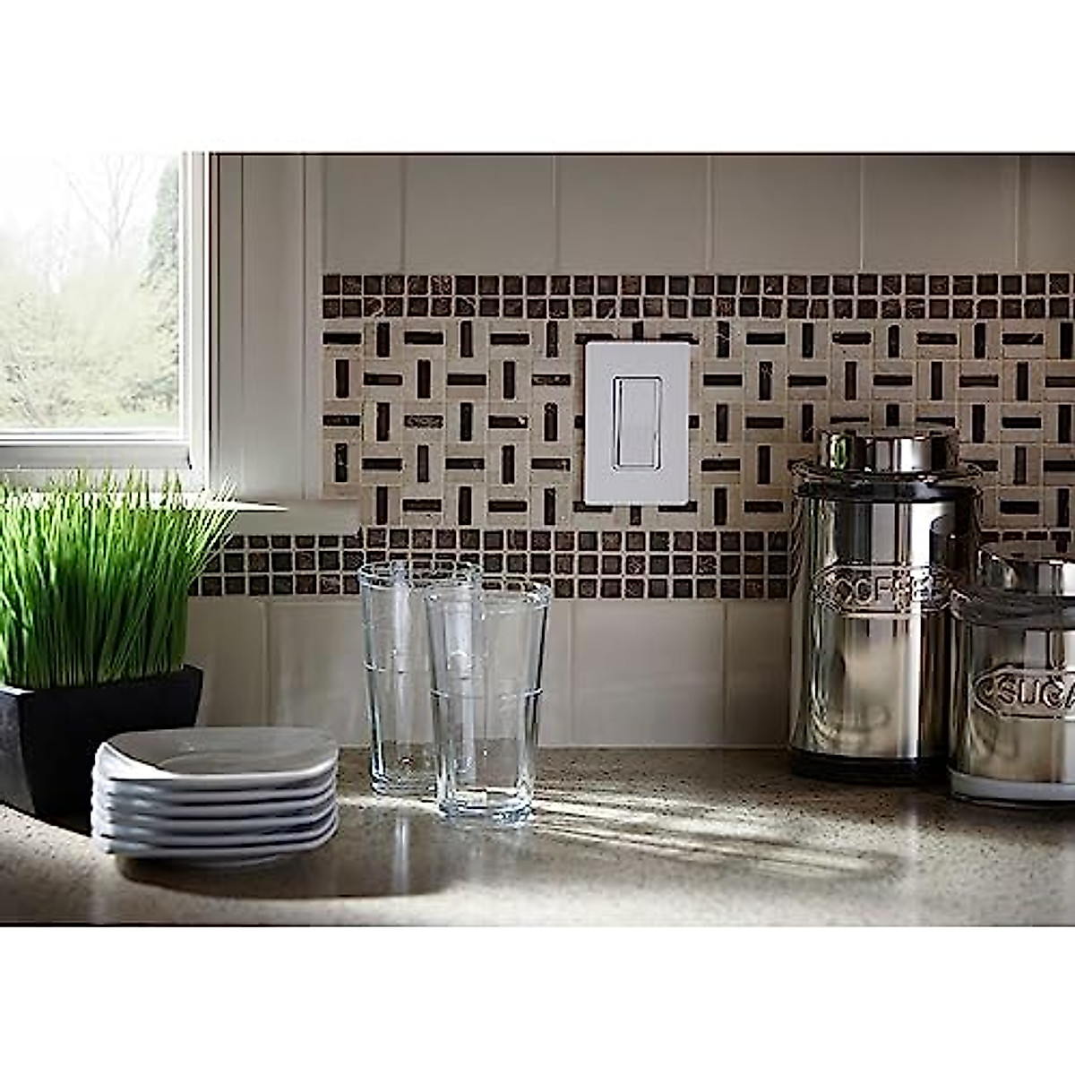 Lutron Diva LED+ Dimmer Switch for Dimmable LED, Halogen and Incandescent Bulbs, 150W/Single-Pole or 3-Way, Light Almond (2-Pack)