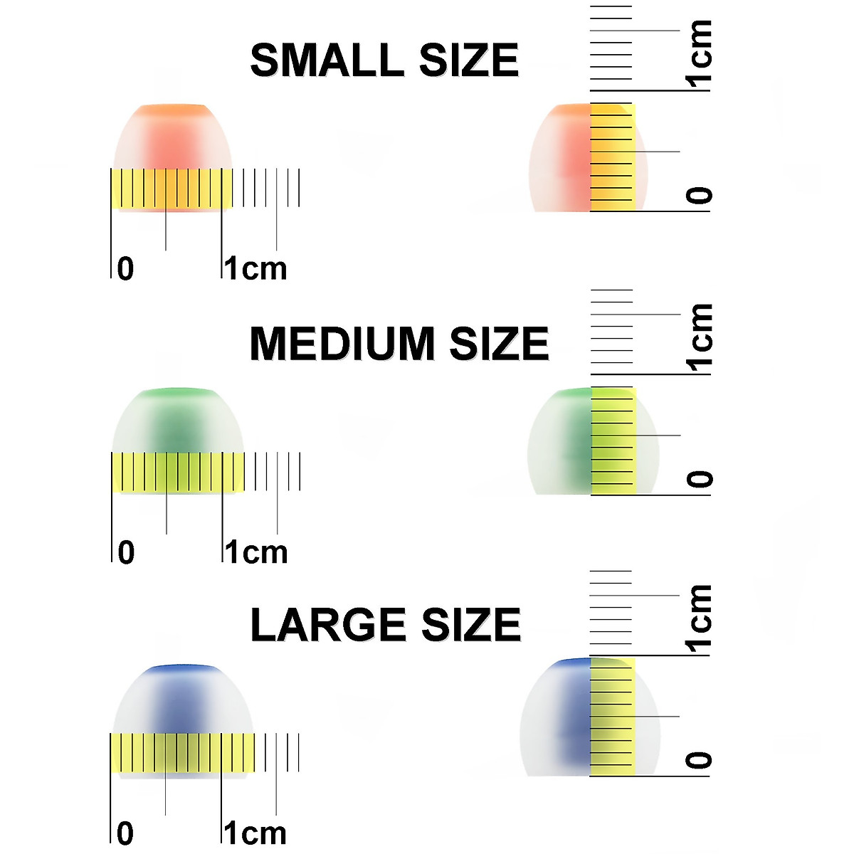 12pcs (NSY-TRSW) 4S / 4M / 4L Premium Silicone Replacement Adapters Eartips Earbuds Compatible with Fitbit Flyer Wireless Earphones/Headphones