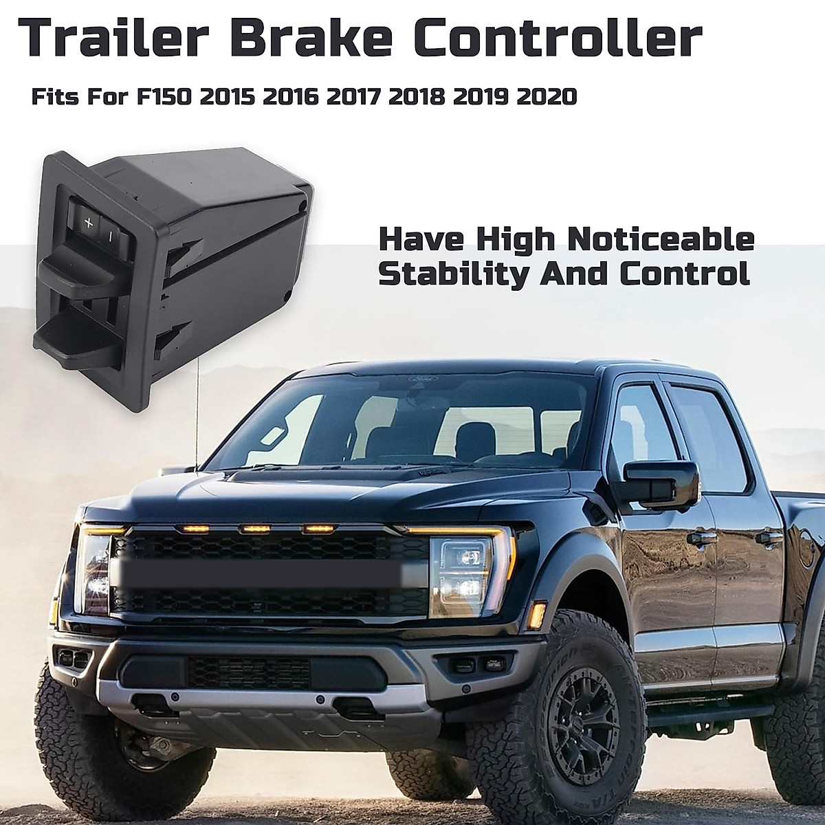 JUEDIMA in-Dash Trailer Brake Controller Module Kit Fits for F150 2015-2020 | Replace Part # FL3Z-19H332-AA, JL3Z-19H332-AA, JL3Z2C006AA