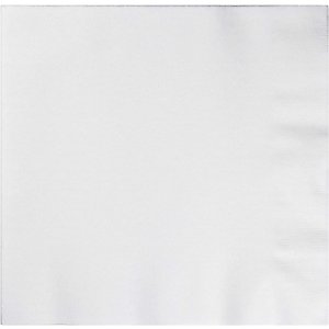 Creative Converting Dinner Napkins, One Size, White