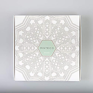 Mintrico Silicone Trivet Mat Pad for Hot Dishes Set of Two (White & Grey Octagon)…