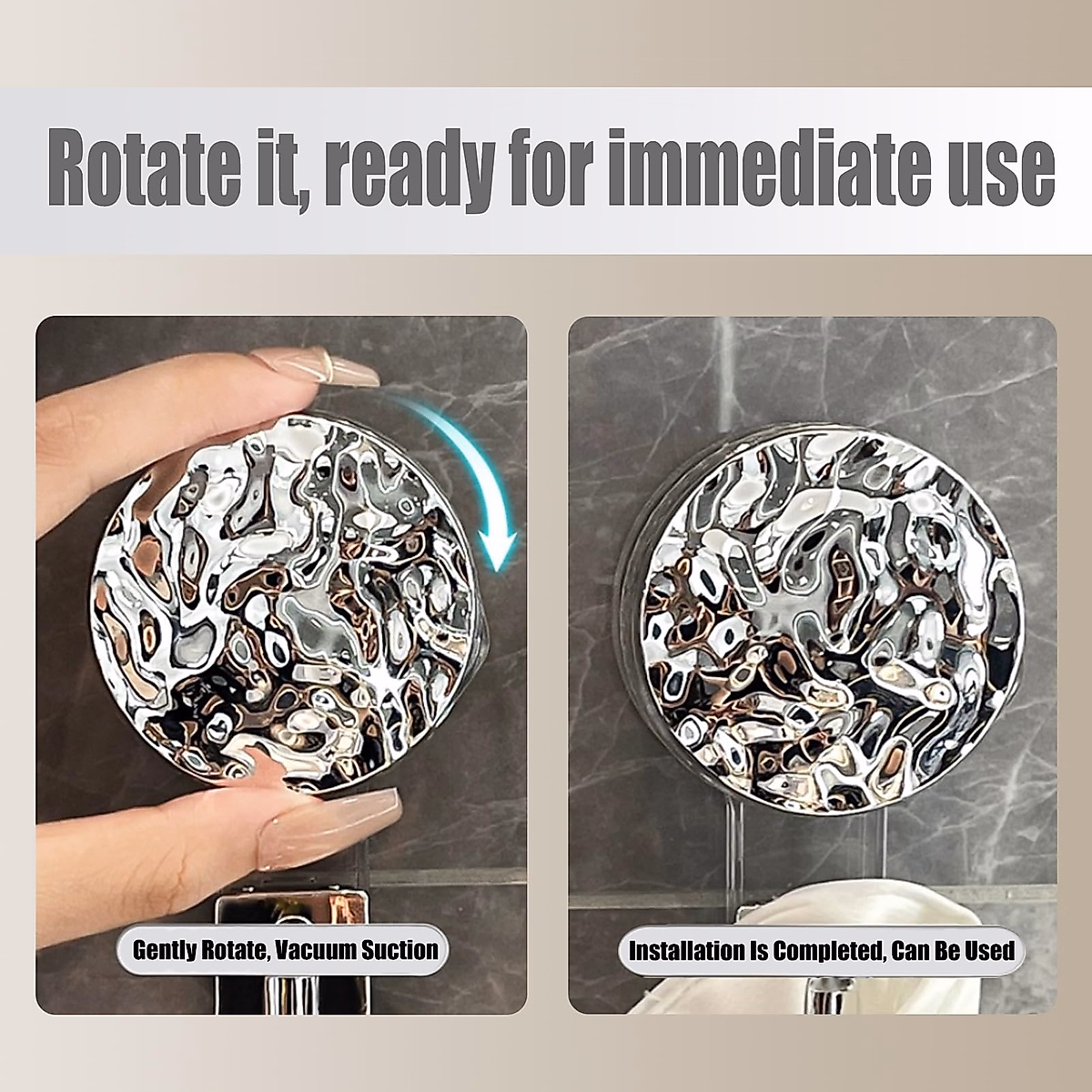 Androf Acrylic Transparent Shower Storage Rack, No Drill Clear Wall Caddy Suction Cup, Raidley Easymount Bathroom Storage Shelf, Light Luxury Punch-Free Corner Shelves with Rabbit (Clear Square)