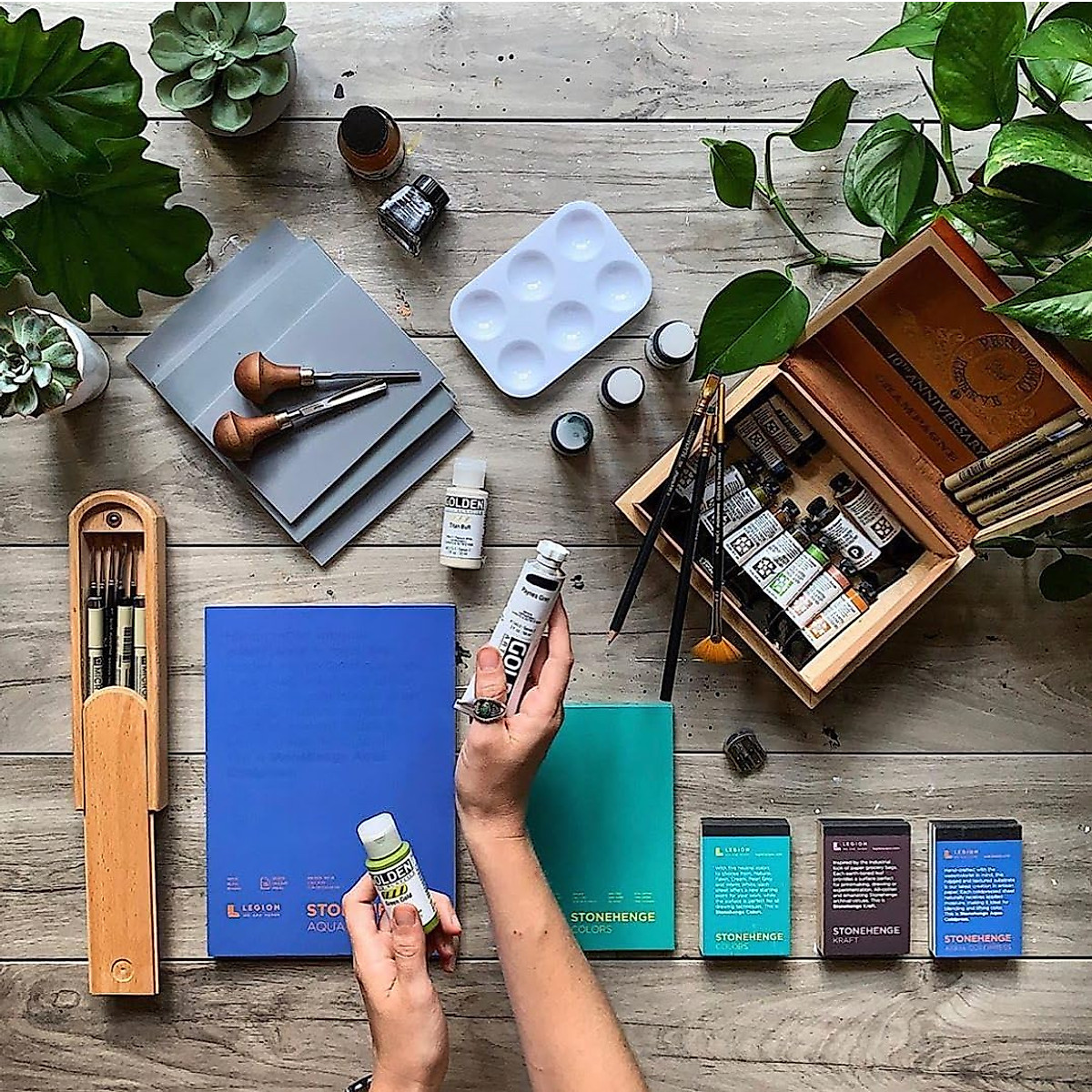 Stonehenge 100% Cotton Medium Weight Mini Pad, Kraft, 2.5 x 3.75 inches, 250gsm, 15 Sheets for Dry Media