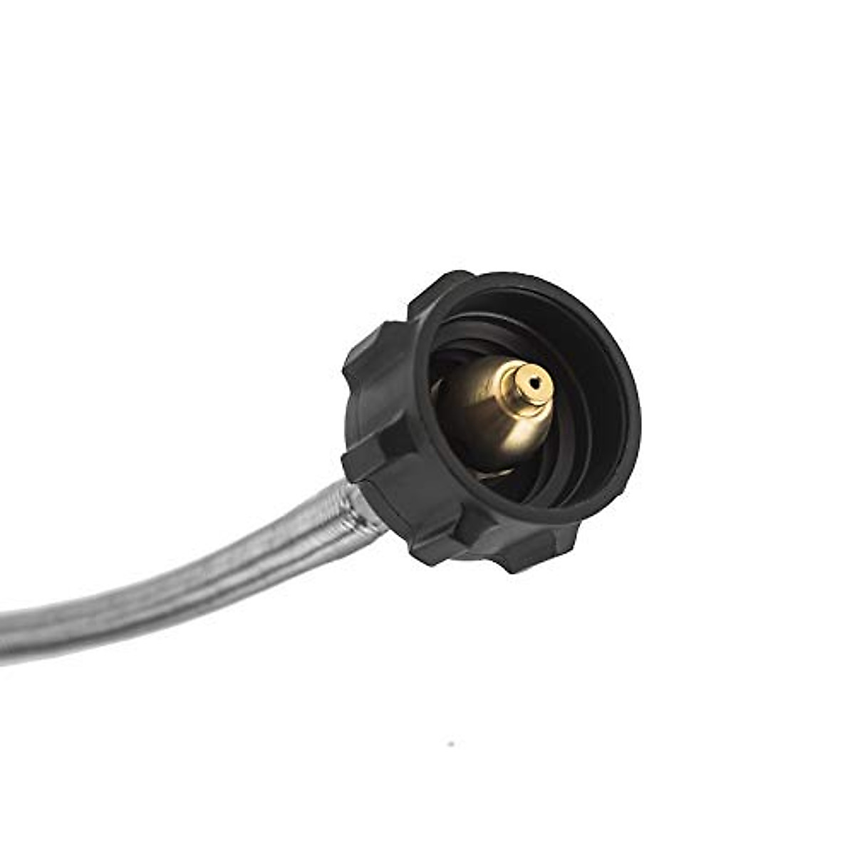 AJinTeby Griddles Regulator Gas Grill Regulator and 5FT Stainless Steel Braided Propane Adapter Hose for Blackstone 17 Inch and 22 Inch Tabletop Griddle; Pit Boss PB336GS, Blue Rhino Razor Griddle