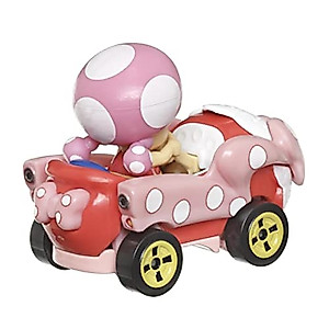 Hot Wheels Mario Kart Toadette with Birthday Girl Kart