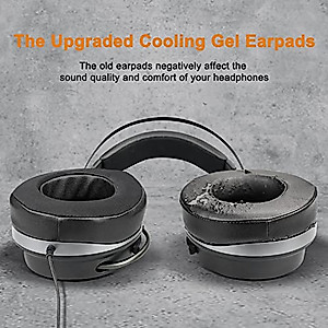 SOULWIT Cooling Gel Earpads Replacement for Razer Thresher Ultimate/Dolby 7.1/Xbox One/Tournament Edition Gaming Headset/Headphones, Ear Pads Cushions with High-Density Foam