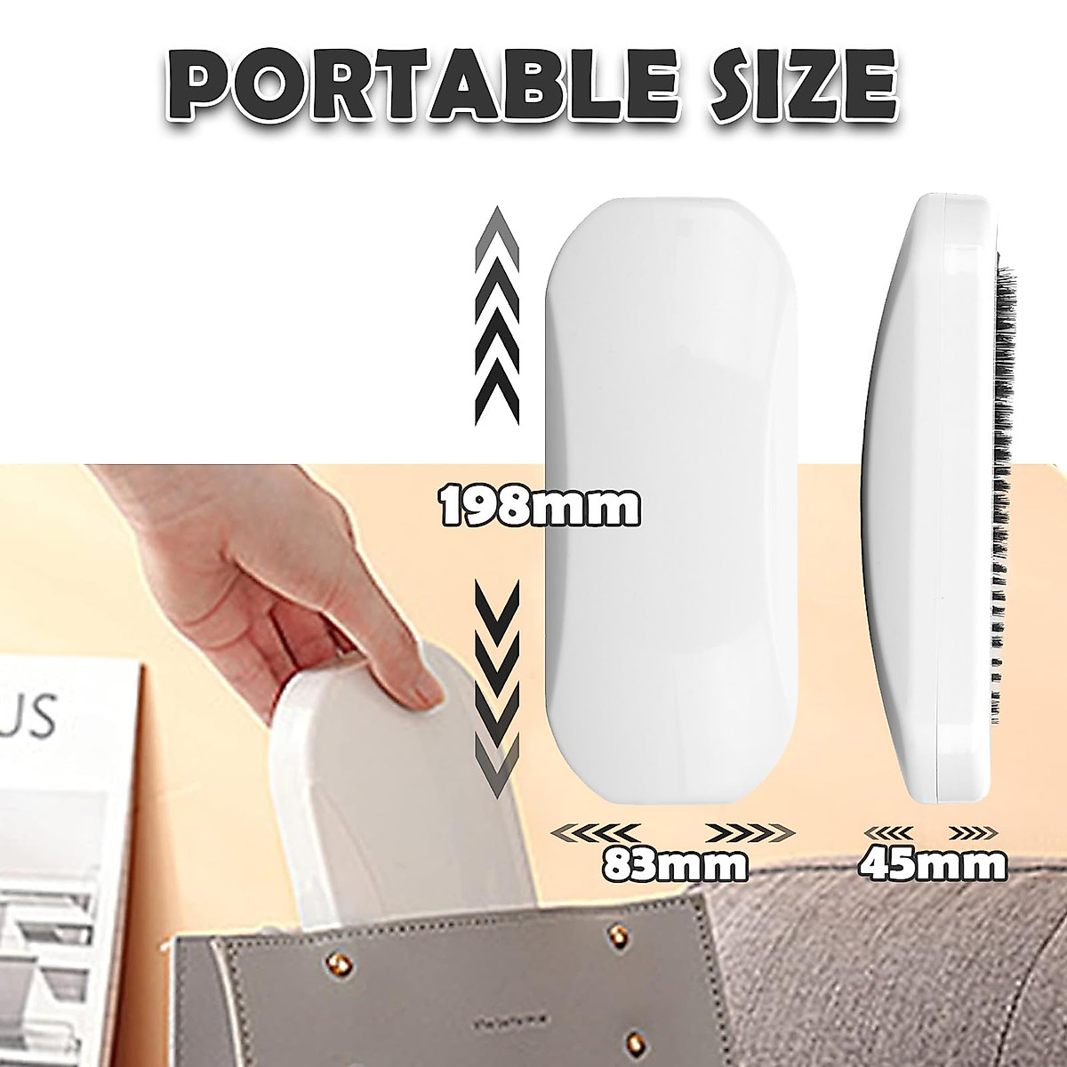 Handheld Crumb Sweeper, Reusable Handheld Crumb Sweeper Home Soft Hair Debris Collector for Servers, Crumber Tool for Table Mat Bed Sheets Sofa cleansings Brush