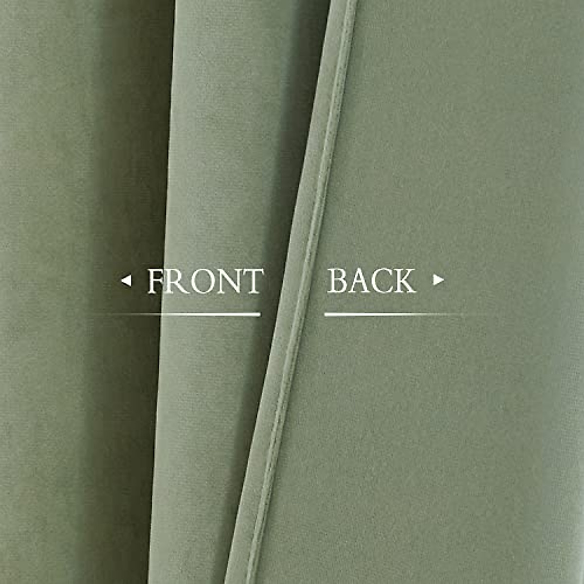 StangH Sage Green Curtains 84 inches, Super Soft Thick Velvet Drapes for Nursery Bedroom Thermal Insulated Privacy Doorway for Home Office/Bathroom, W52 x L84 inches, 1 Panel