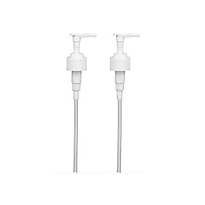 Speak Naturals White Soap and Lotion Pump, Fits Most 32oz Castile Soap Bottles, 28/410 Neck, 5cc Dispensed Per Pump (2 Pack)