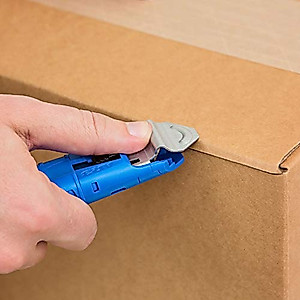 Pacific Handy Cutter AR3 Guarded Auto Retract Safety Cutter with Ambidextrous Twist Handle, Cuts Boxes, Cardboard, Tape, Plastic Straps, and More
