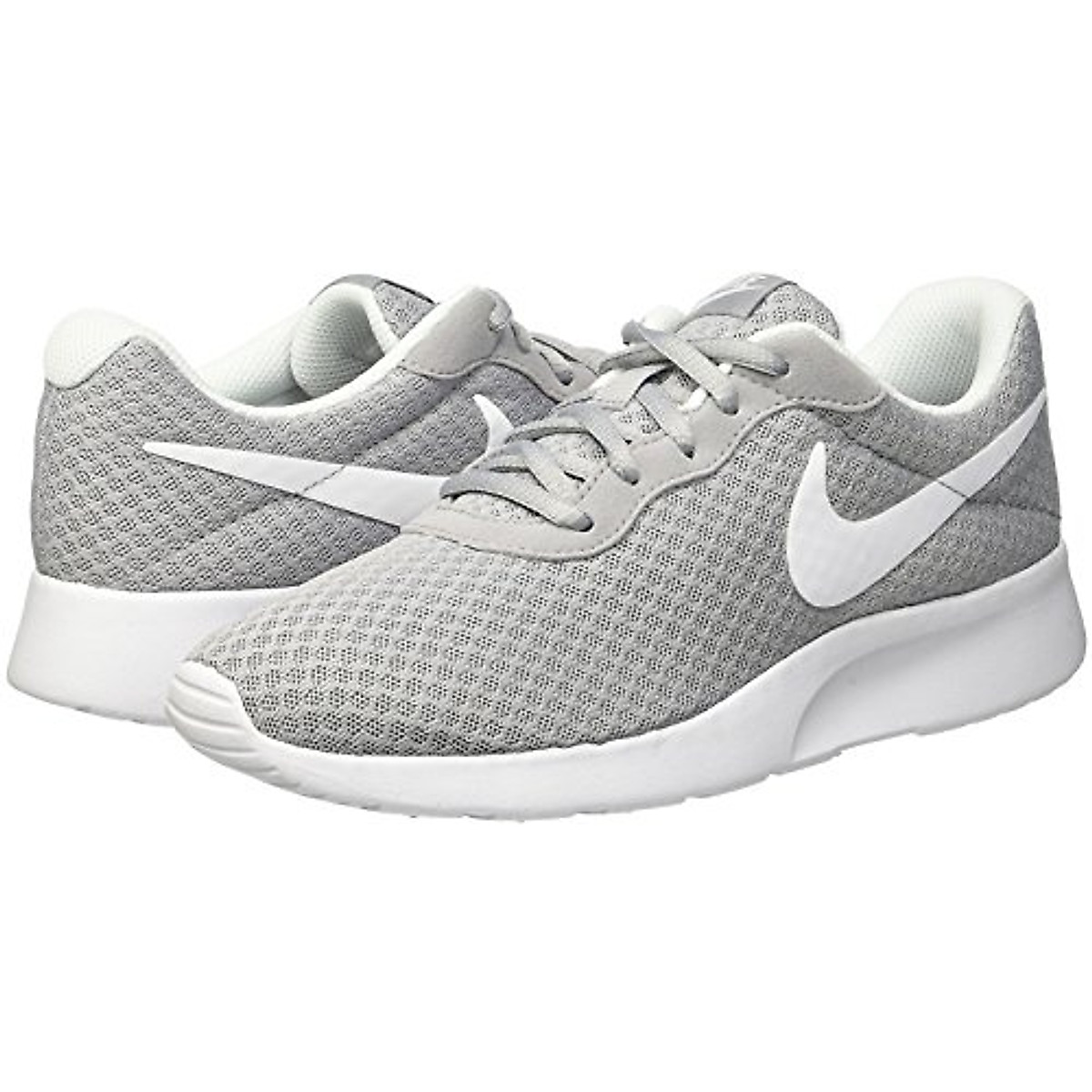 Nike Women's Tanjun Grey Wolf Grey White Running Shoe 7.5