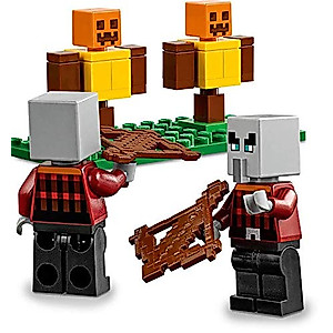 LEGO Minecraft The Pillager Outpost 21159 Awesome Action Figure Brick Building Playset for Kids Minecraft Gift (303 Pieces)