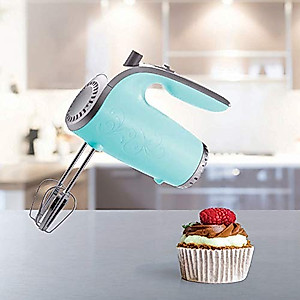 Brentwood HM-48BL Lightweight 5-Speed Electric Hand Mixer, Blue