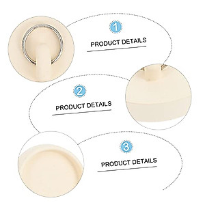 WOONEKY 6pcs Rubber Sink Stopper Kitchen Sink Plug Bath Plugs Drain Stopper Bathroom Drain Cover Bathtub Stoppers Bathroom Sink Stopper Bathtub Drain Bath Tub Stoppers Drain Plug White