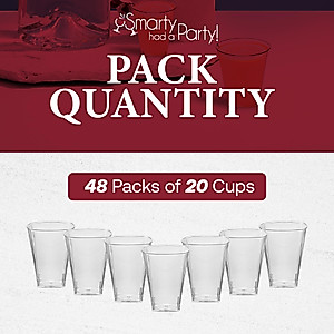 Smarty Had A Party 2 oz Clear Plastic Shot Glasses – Set of 500 Disposable Shot Glasses for Parties, Weddings, and Events – Bulk Plastic Shot Cups
