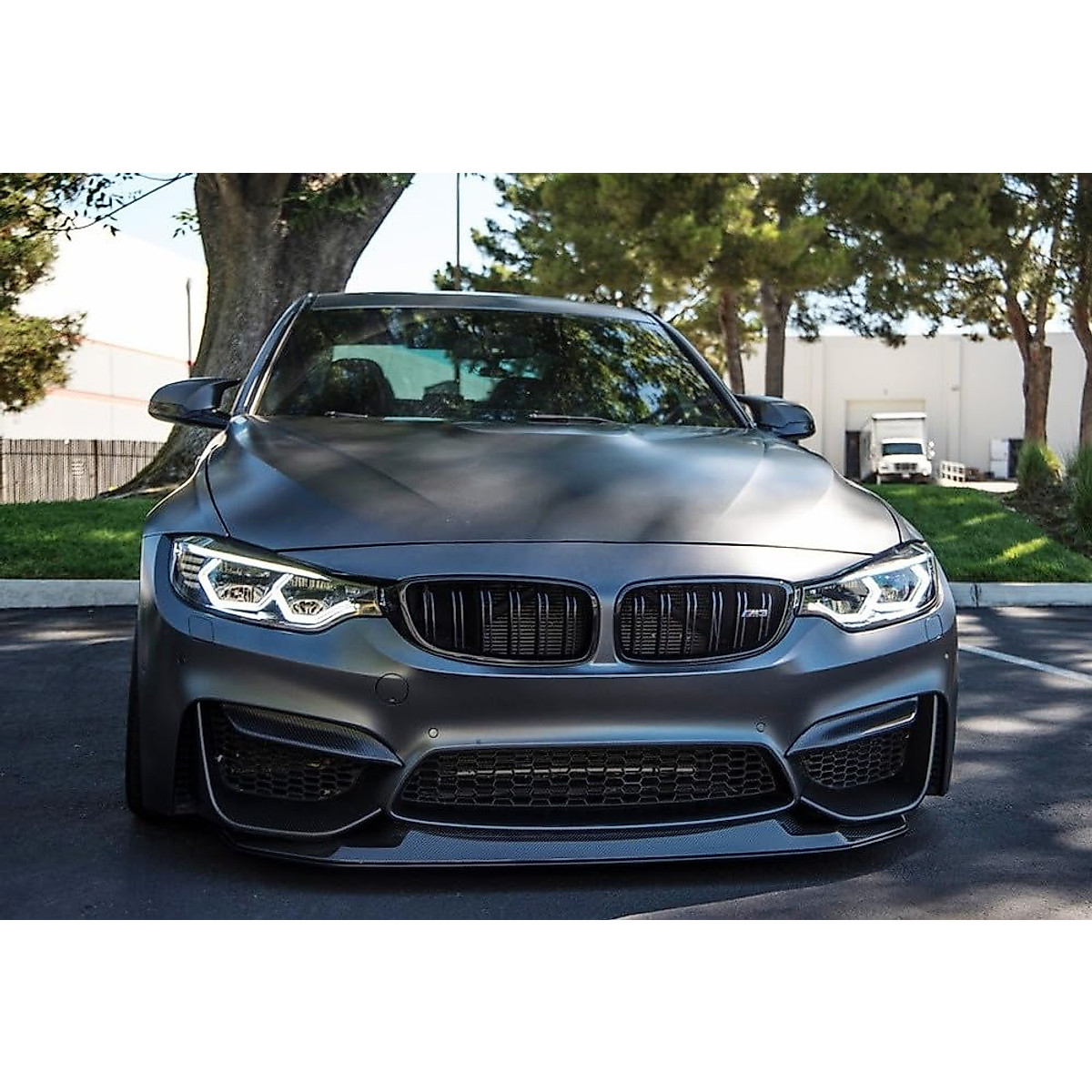 iJDMTOY 4pc Set Iconic Performance Style 7000K Xenon White Hexagon Shape LED Angel Eyes Halo Rings w/Crystal Acrylic Covers Compatible with BMW 3 Series OEM LED/Xenon Light Trims