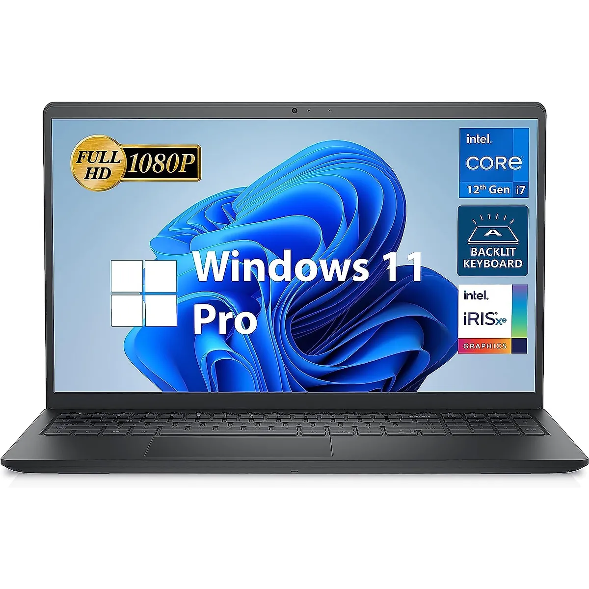 Dell Inspiron 15 3000 Business Laptop, 15.6" FHD Display, 12th Gen Intel Core i7-1255U, Windows 11 Pro, 64GB DDR4 RAM, 2TB PCIe SSD, WiFi 6, SD Card Reader, Long Battery Life