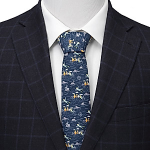 Cufflinks Inc. Peter Pan Flying Blue Men's Tie, Officially Licensed