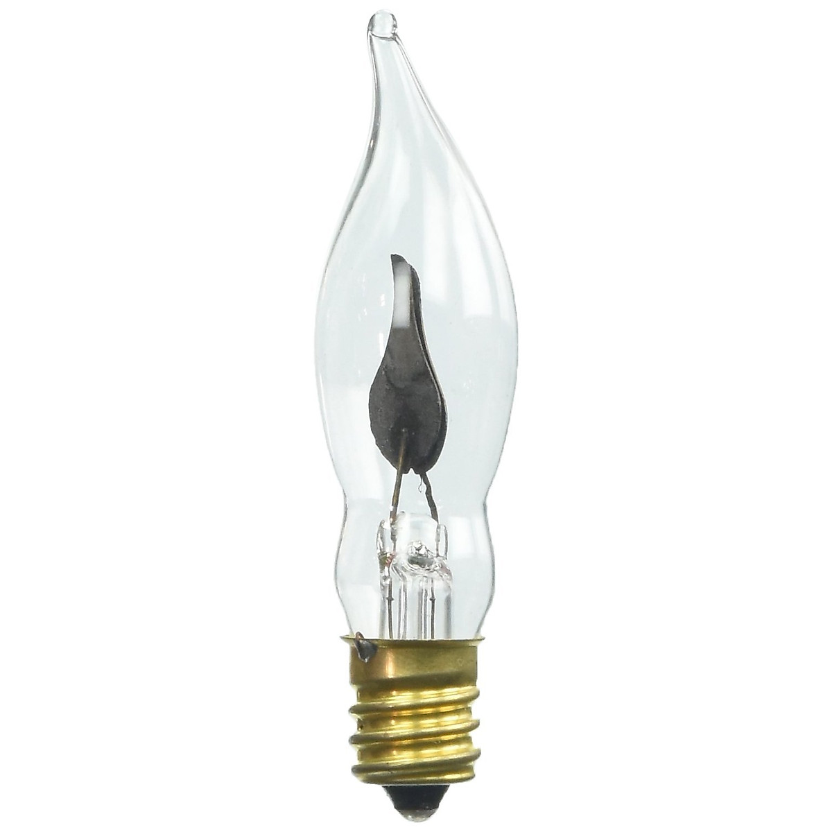 Bulbrite Incandescent CA5 Candelabra Screw Base (E12) Light Bulb, 3 Watt, Clear