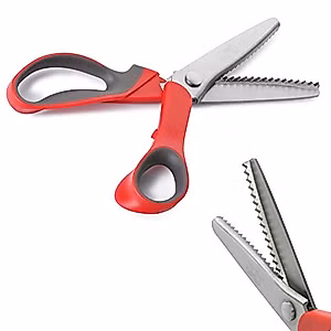 Mr. Pen- Pinking Shears, Zig Zag Scissors, Pinking Shears for Fabric, Decorative Edge Scissors, Pinking Scissors, Scissors with Designs, Jagged Edge Scissors, Sewing Pinking Shears, Crimping Scissors