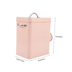 Alipis Box Washing Powder Bucket Laundry Powder Organizer with Lid Powder Laundry Container Home Supplies Laundry Powder Box with Scoop Scoop Laundry Powder Box Small