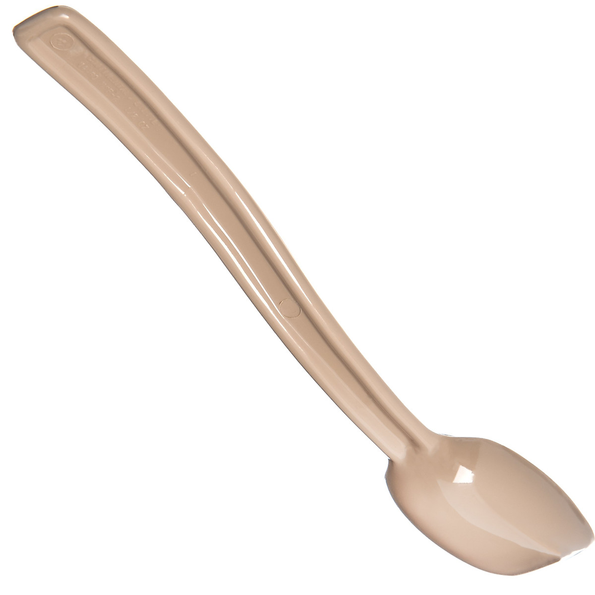 Carlisle FoodService Products Plastic Solid Spoon, 9 Inches, Beige, (Pack of 12)