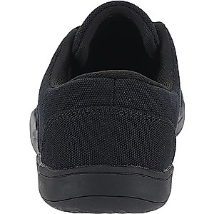 WHITIN Men's Wide Toe Box Canvas Barefoot Minimalist Shoes Zero Drop Sneaker Extra Width Size 13 Gym Tennis Male Casual Weightlifting Black 47