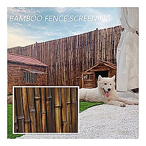 GDMING 2020 Update Bamboo Garden Fencing Screening Roll Outdoor Retro Decorative Privacy Hedging UV Fade Protected Bold Natural Bamboo Durable, 2 Colors, 12 Sizes (Color : Brown, Size : 1x3m)