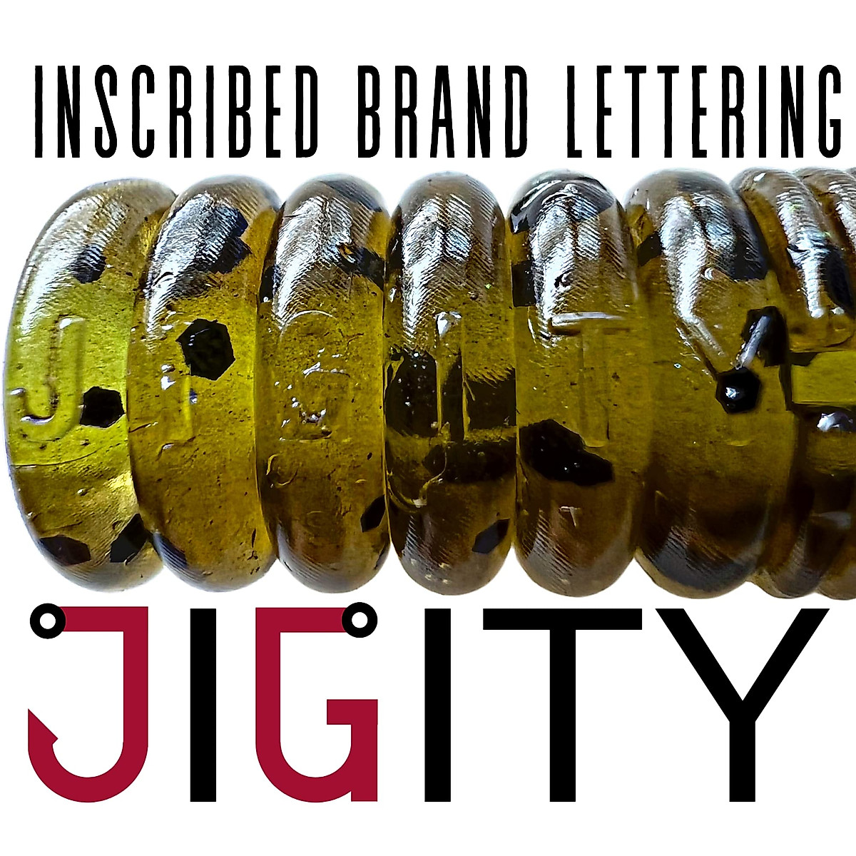 JIGITY - Ned Rig Baits | 10 Pack Uncle Ned 3" Soft Plastic Worms | Finesse Style Bait Largemouth Smallmouth Multispecies Crappie Bluegill Bass Fishing Gear (3", Black Blue FLK)
