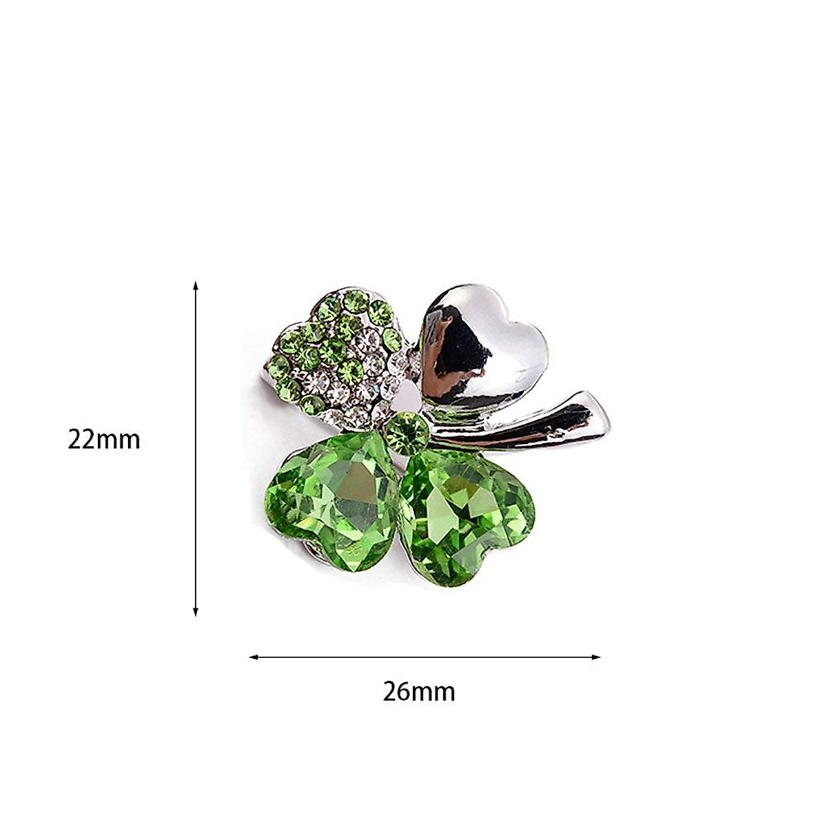 BinaryABC St.Patrick's Day Shamrock Brooch Pins,St.Patrick's Day Costume Accessory Decorations