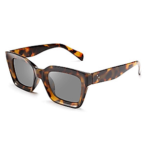 FEISEDY Classic Women Sunglasses Fashion Thick Square Frame UV400 B2471